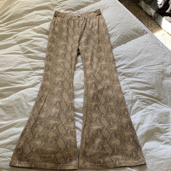 Urban Outfitters | Pants & Jumpsuits | Snake Print Flare Pants | Poshmark